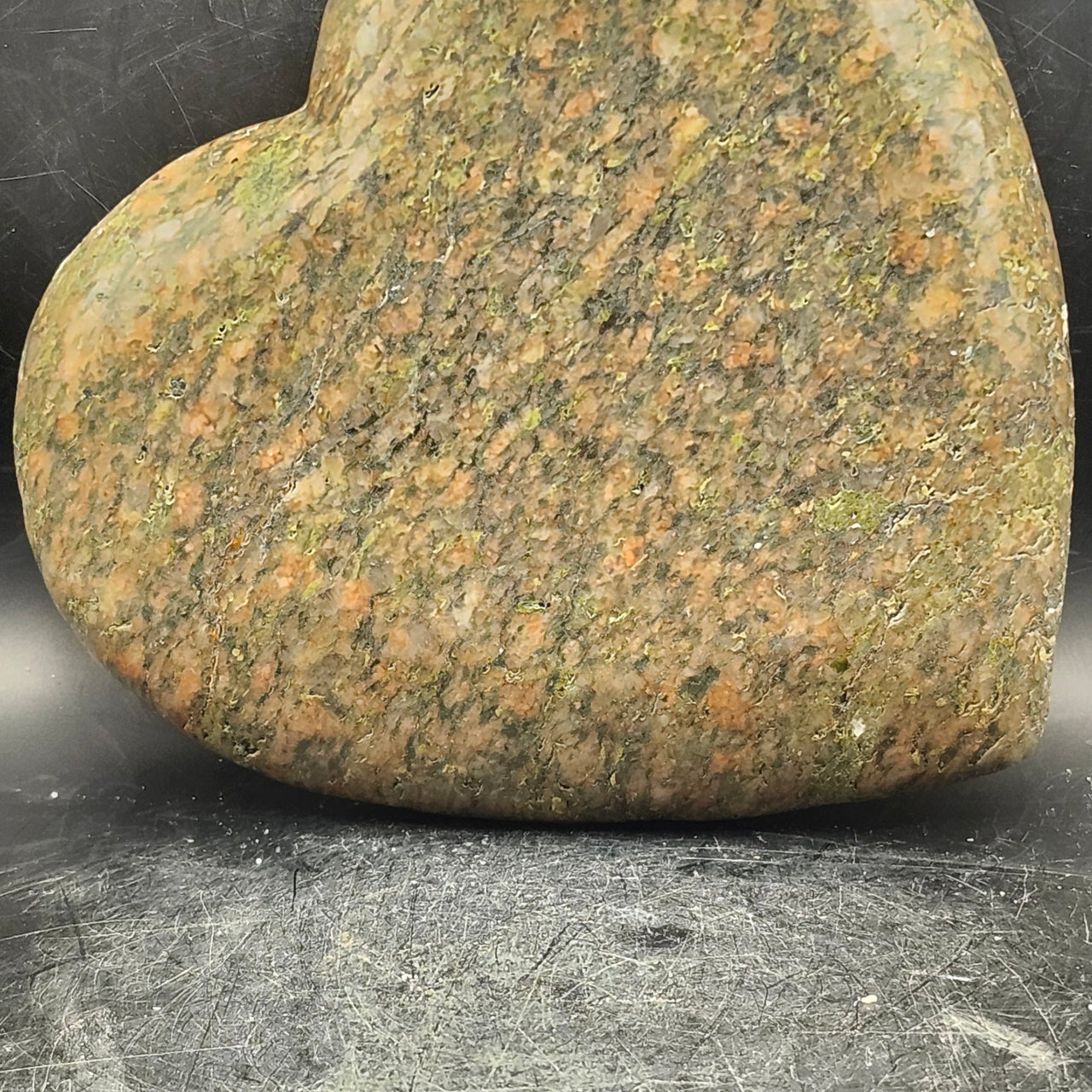 Unakite heart! 1.10 pounds, 5 inches tall, 5 inches wide – G&J crystal ...
